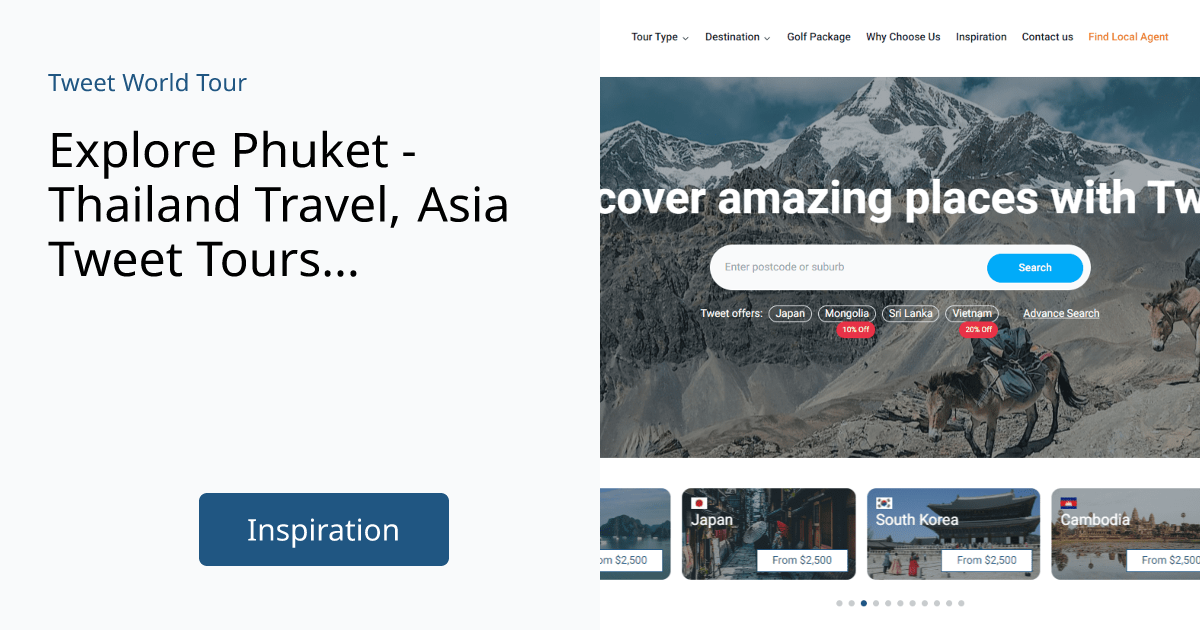 Explore Phuket - Thailand Travel, Asia Tweet Tours | Tweet Tours