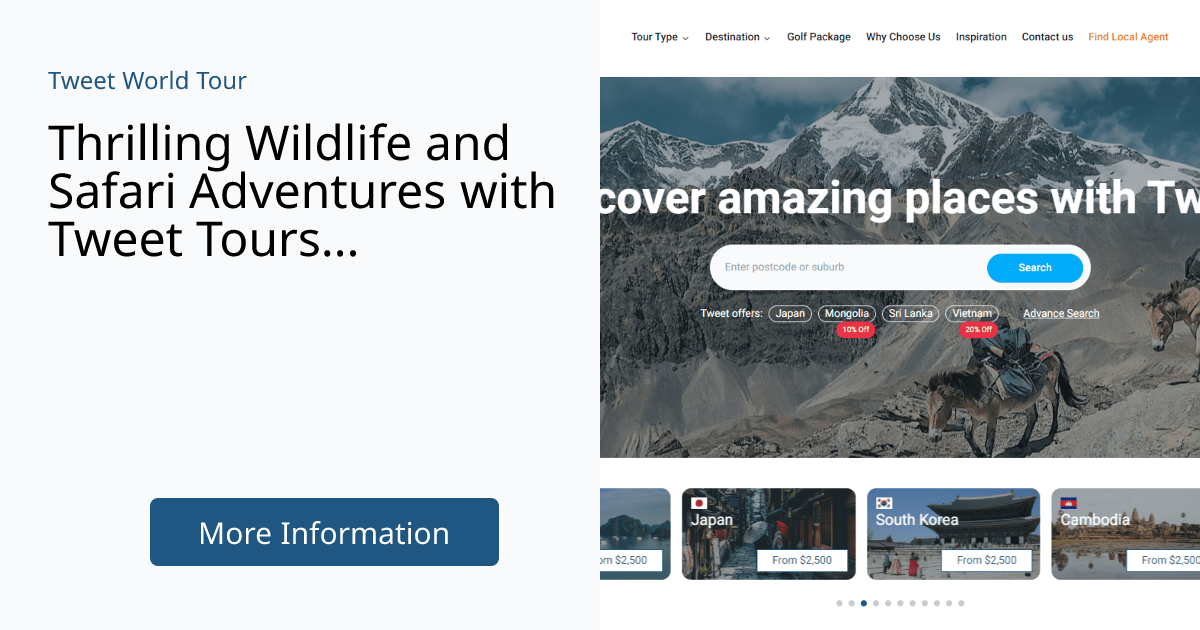 Thrilling Wildlife and Safari Adventures with Tweet Tours | Tweet Tours